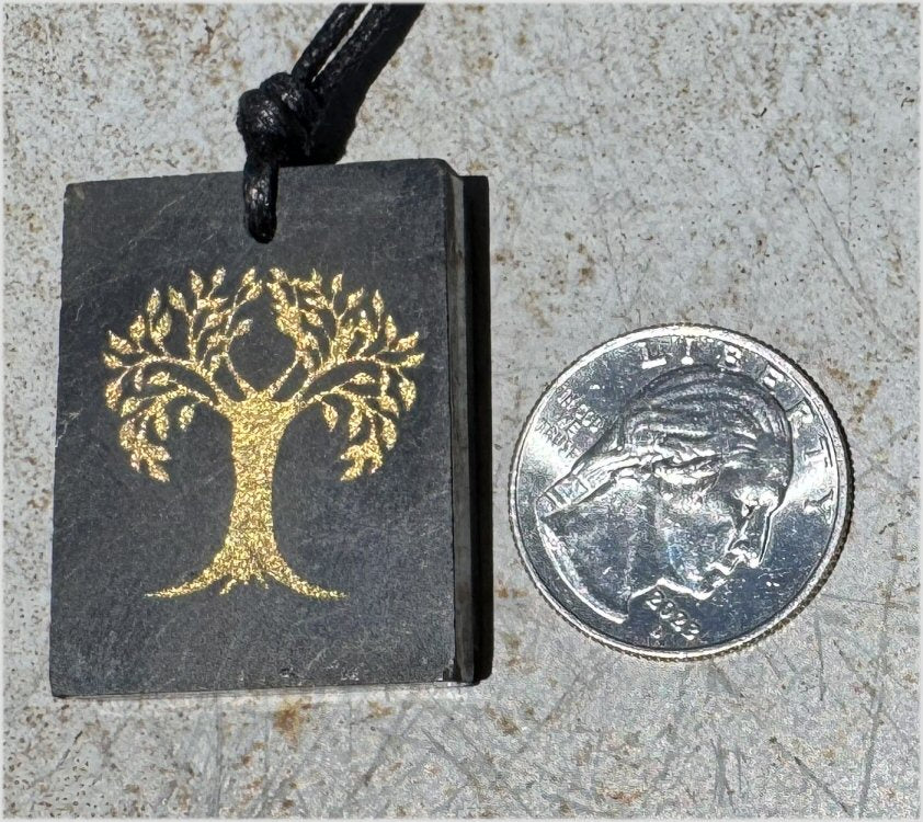 Shungite TREE OF LIFE Pendant - Connect with Mother Earth – Blue Star ...