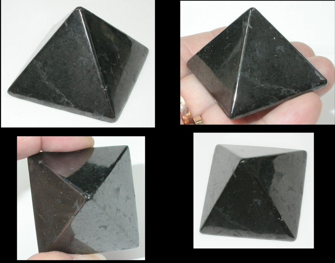 Russian SHUNGITE Crystal Pyramid - An excellent protection stone ...