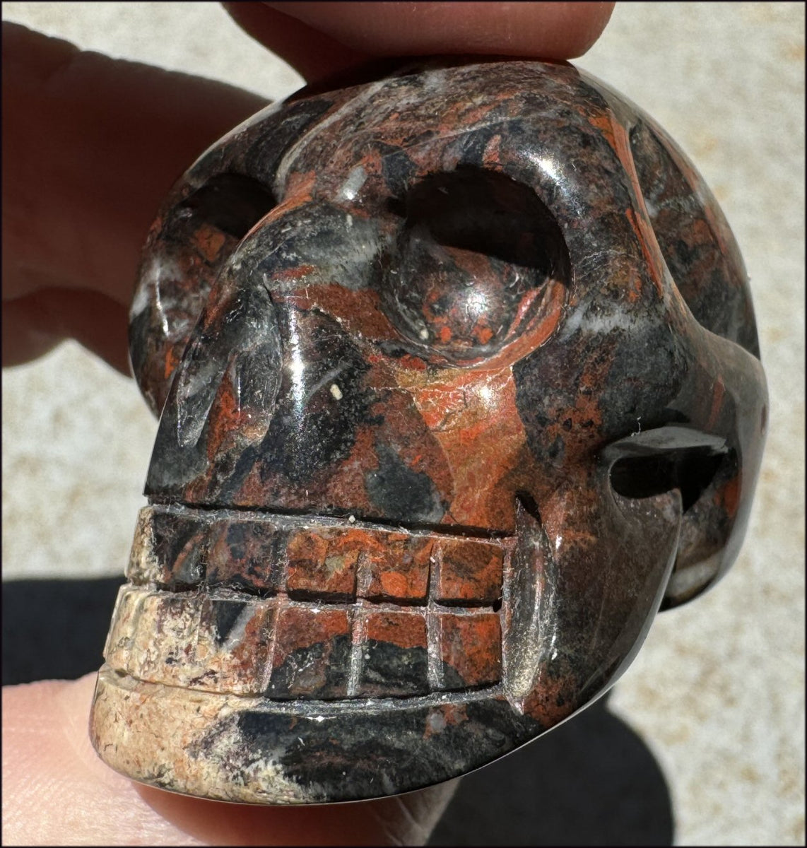 Brecciated Jasper CRYSTAL SKULL - Use with Dowsing, Animal Communicati ...