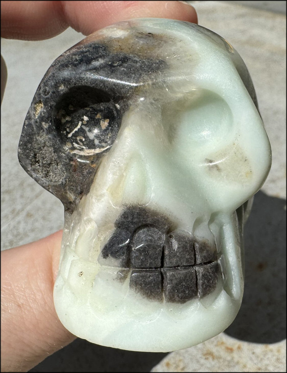 Lg. Peruvian Blue Opal CRYSTAL SKULL - Courage, Ingenuity – Blue Star ...