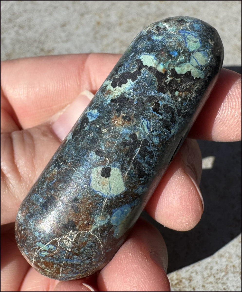 SHATTUCKITE Mini Wand Massage Wand- A stone of reconciliation – Blue ...