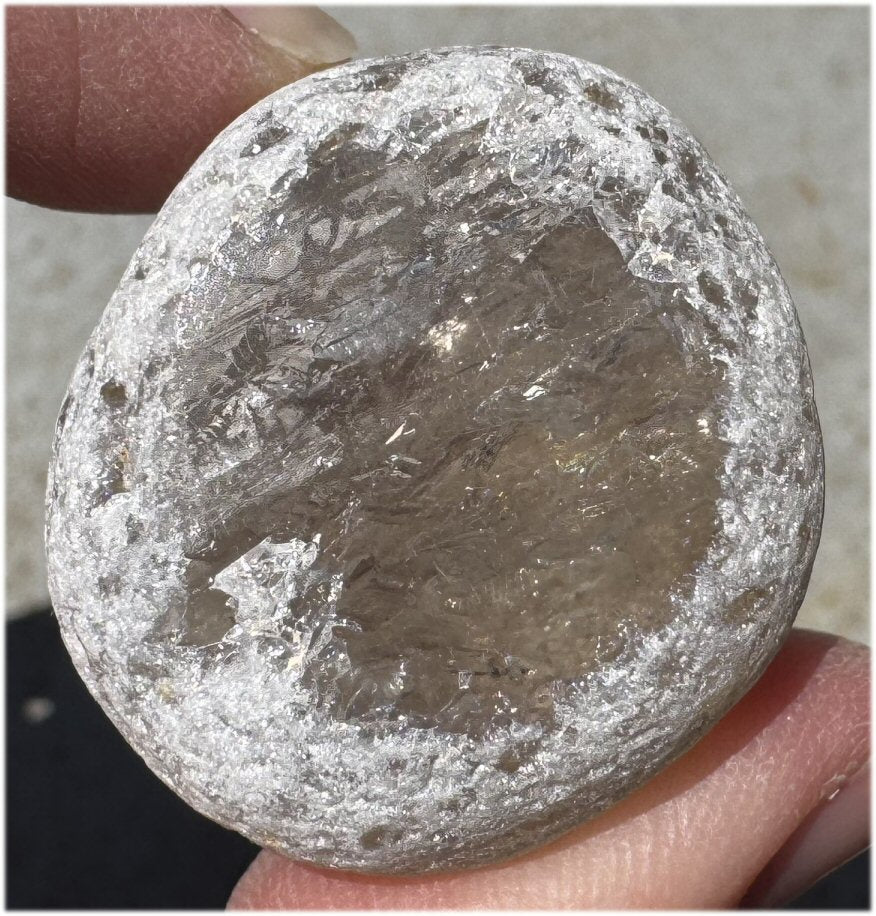 1 Pair Brazilian Window Quartz / Seer Stones - 1 Quartz, 1 Smoky Quart ...